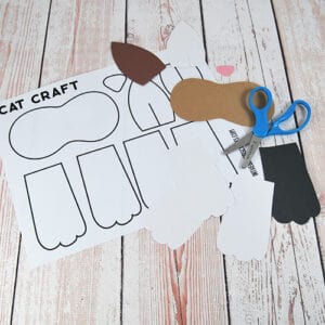 Cat Craft (with Free Template) • In the Bag Kids' Crafts