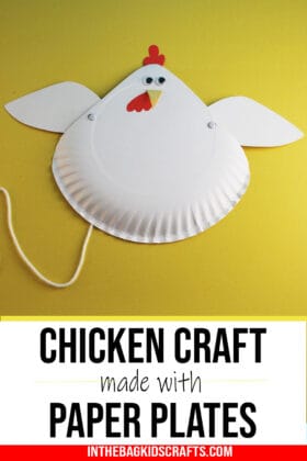 Paper Plate Chicken Craft (with Flapping Wings) • In the Bag Kids' Crafts