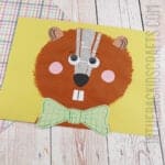 Chipmunk Craft {with Newspaper Details} • In the Bag Kids' Crafts