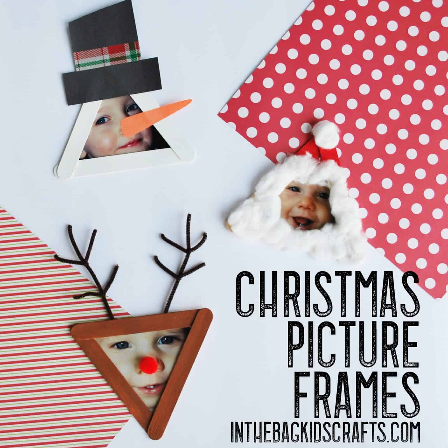 Christmas Picture Frame Crafts • In the Bag Kids' Crafts