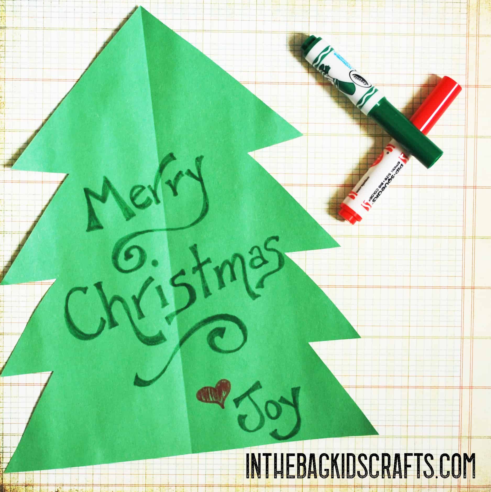 Christmas Tree Cards • In the Bag Kids' Crafts