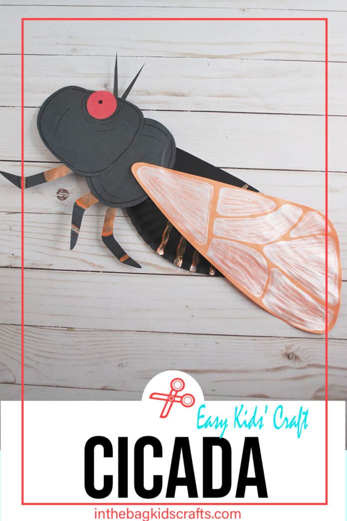 Fun Paper Plate Cicada Craft for Kids • In the Bag Kids' Crafts