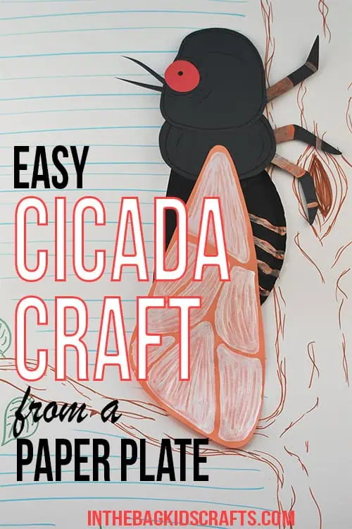 Fun Paper Plate Cicada Craft for Kids • In the Bag Kids' Crafts