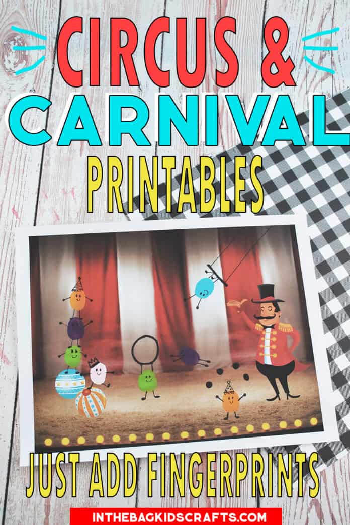 Circus Craft for Preschoolers (Printables) • In the Bag Kids' Crafts