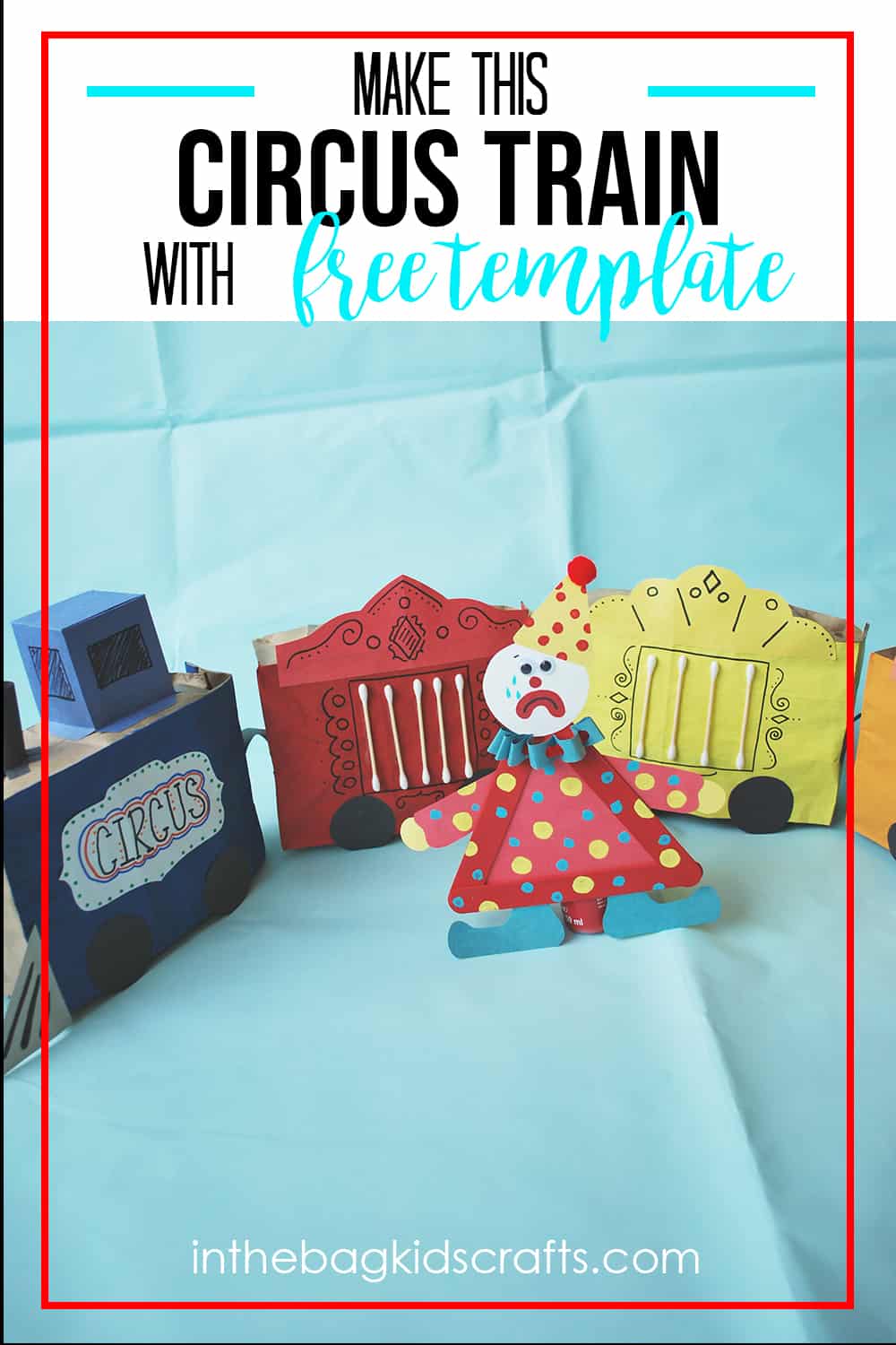 Train Craft Made with Paper Lunch Bags • In the Bag Kids' Crafts