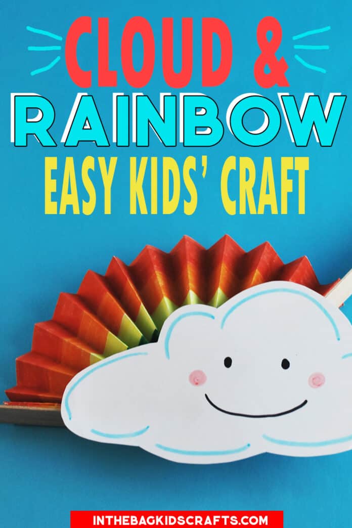 Interactive Cloud Craft with Rainbow Fan • In the Bag Kids' Crafts