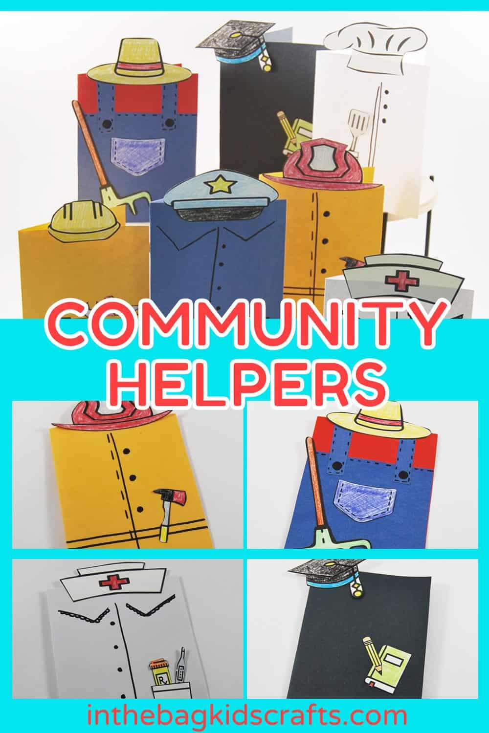 Easy Community Helpers Activity Cards (Free Printables) • In the Bag ...