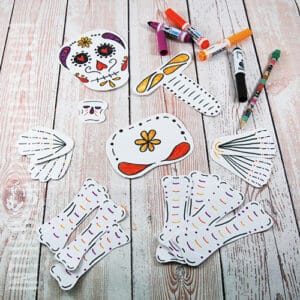 Day of the Dead Craft Skeleton (with FREE Template) • In the Bag Kids ...