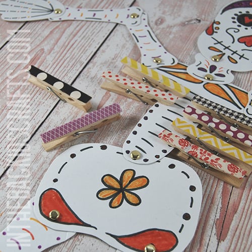 Day of the Dead Craft Skeleton (with FREE Template) • In the Bag Kids ...