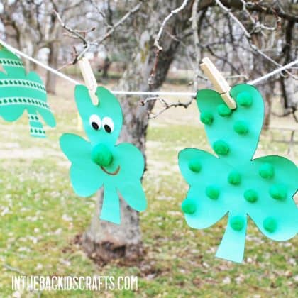 Clover Crafts for St. Patrick's Day • In the Bag Kids' Crafts