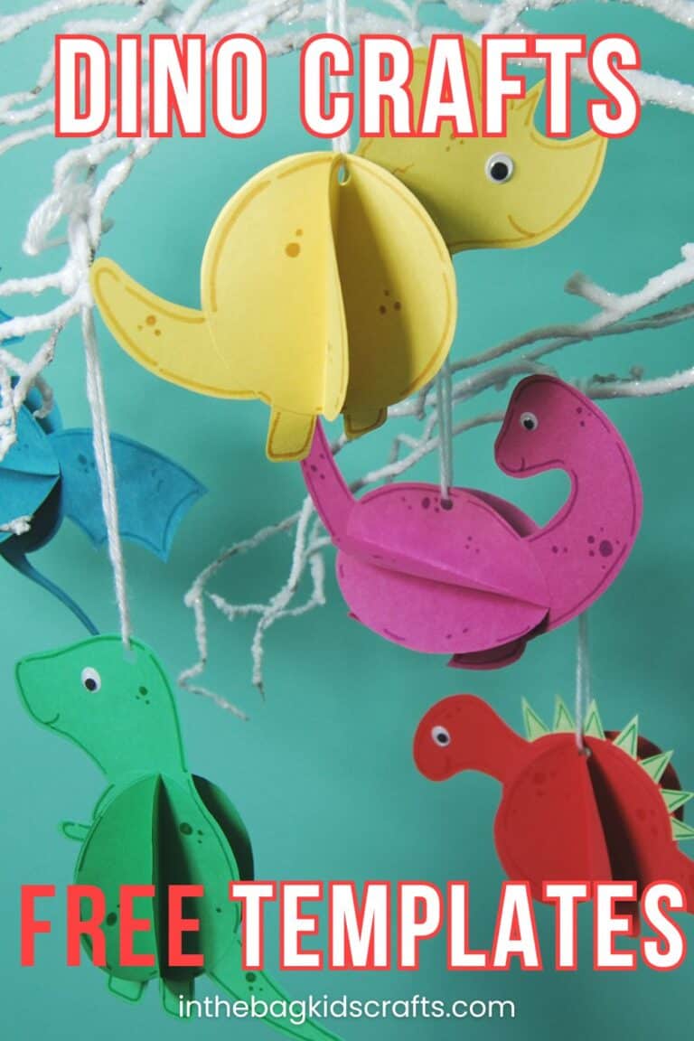 Roaringly Fun DIY Paper Dinosaur Crafts for Kids • In the Bag Kids' Crafts