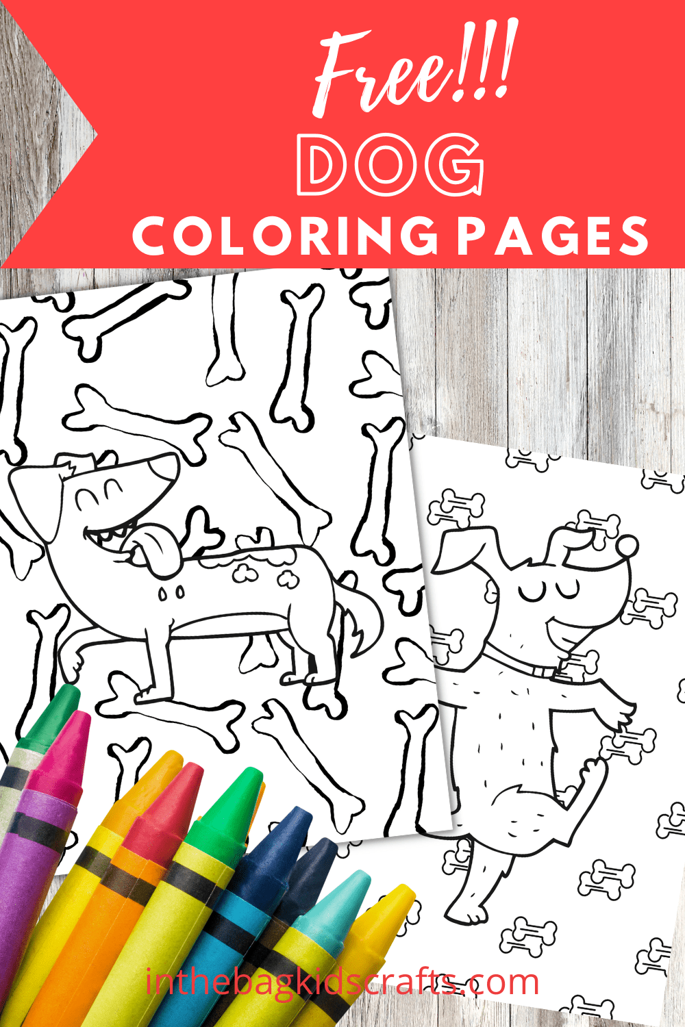 Dog Coloring Pages {FREE!!!} • In the Bag Kids' Crafts