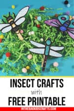 Flying Dragonfly Craft (FREE Printable) • In the Bag Kids' Crafts