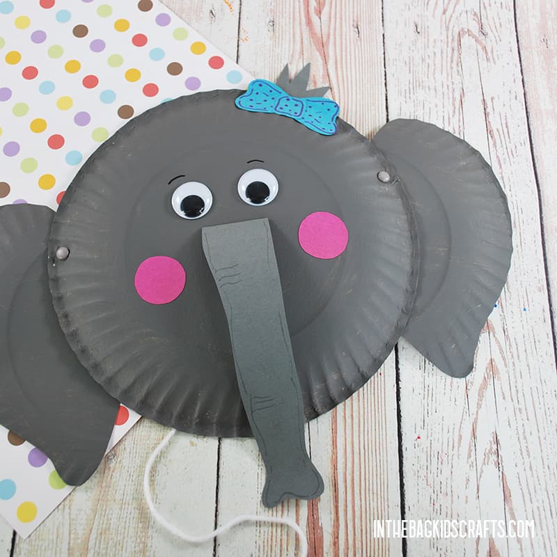 Paper Plate Elephant Craft With Ears That Move In The Bag Kids Crafts