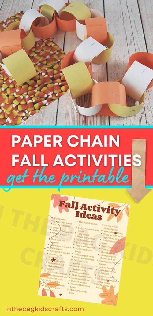 Fun Fall Activities for Kids Paper Chain • In the Bag Kids' Crafts