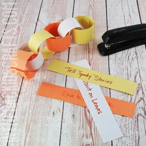 Fun Fall Activities for Kids Paper Chain • In the Bag Kids' Crafts