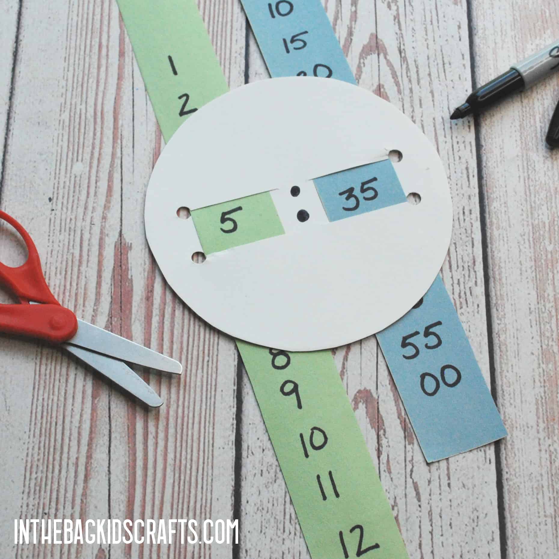 Easy Telling Time Craft for Kids • In the Bag Kids' Crafts