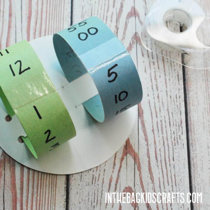 Easy Telling Time Craft for Kids • In the Bag Kids' Crafts