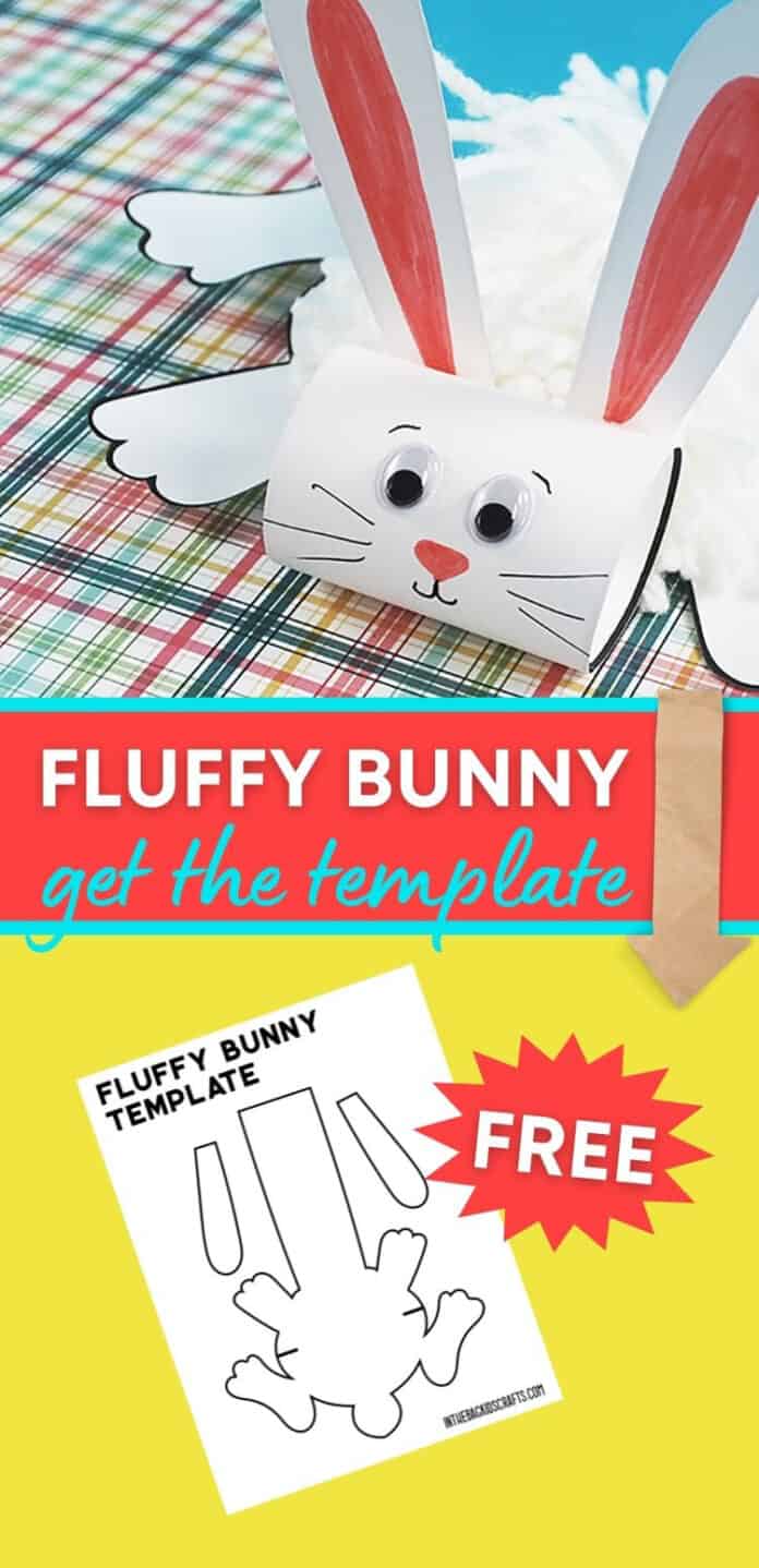 Fluffy Rabbit Craft {FREE template} • In the Bag Kids' Crafts