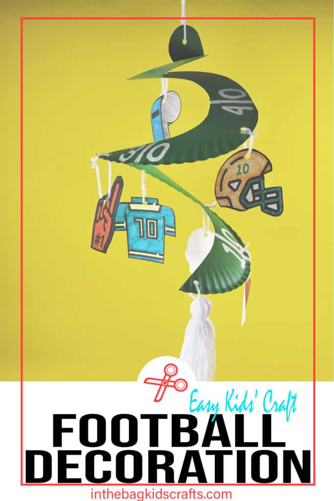 DIY Football Decoration (with FREE Printable) • In the Bag Kids' Crafts