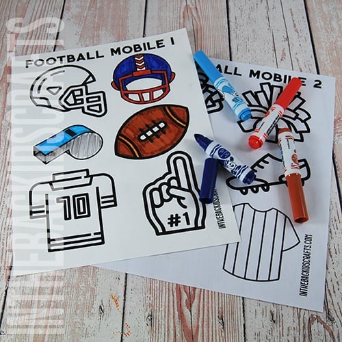 DIY Football Decoration (with FREE Printable) • In the Bag Kids' Crafts