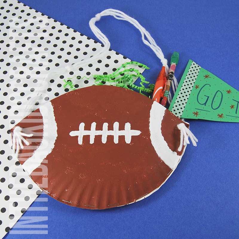 Paper Plate Football Craft • In the Bag Kids' Crafts