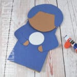 Football Puppet (with FREE Craft Template) • In the Bag Kids' Crafts