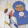 Football Puppet (with FREE Craft Template) • In the Bag Kids' Crafts