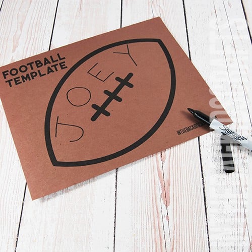 Football Activity for Kids (Name Puzzle) • In the Bag Kids' Crafts