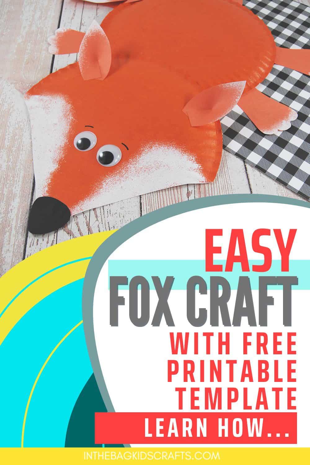 Fox Craft (with FREE Template) • In the Bag Kids' Crafts