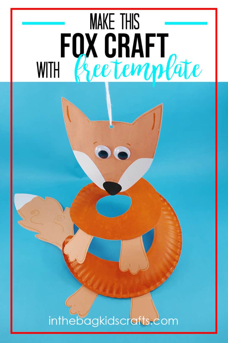 Fox Paper Plate Craft Mobile (With FREE Craft Template) • In the Bag ...