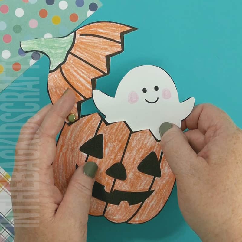 Jack-o-lantern Craft for Kids with Ghost (Print and Play!) • In the Bag ...