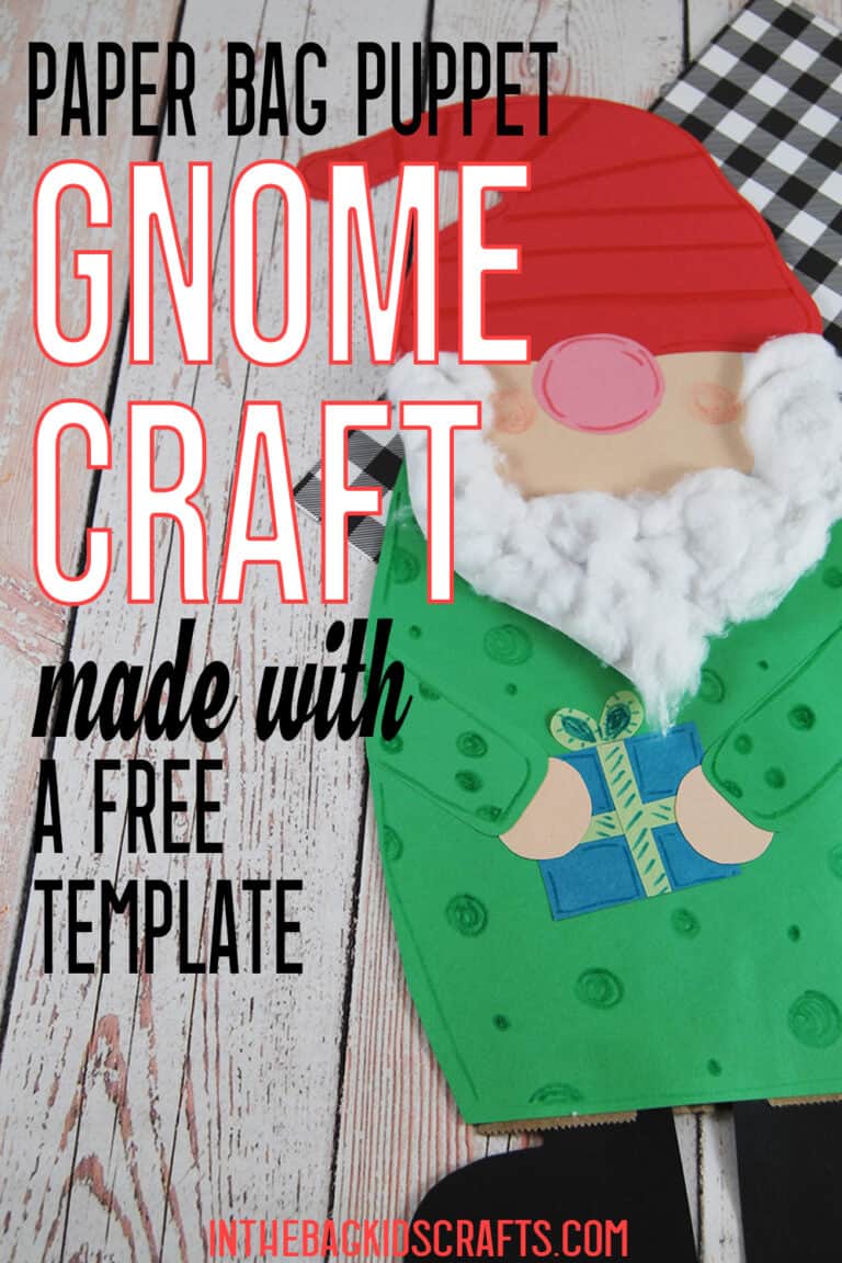 Gnome Craft (with Free Template) • In the Bag Kids' Crafts