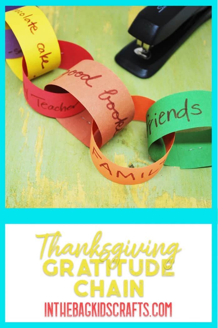 Thanksgiving Craft Gratitude Chain • In the Bag Kids' Crafts