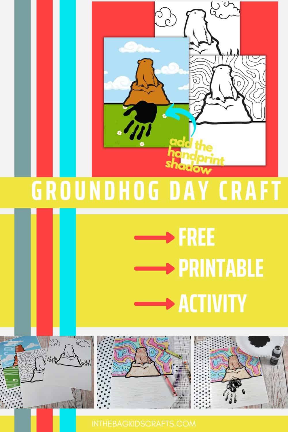 Groundhog Day Craft for Toddlers • In the Bag Kids' Crafts