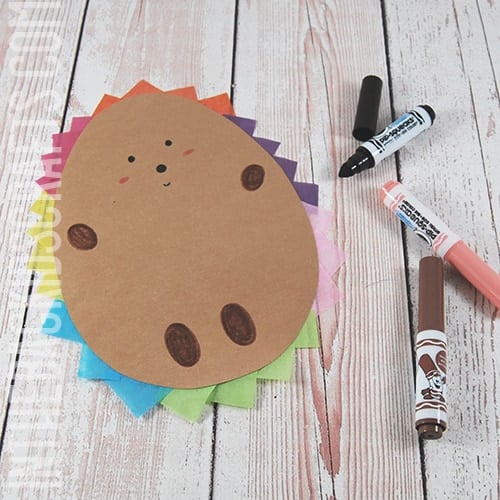 Hedgehog Craft (beyond Cute!) • In the Bag Kids' Crafts
