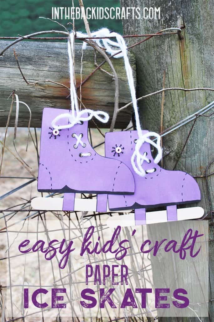Easy Ice Skate Craft for Kids • In the Bag Kids' Crafts