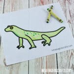 Iguana Craft {with FREE templates} • In the Bag Kids' Crafts