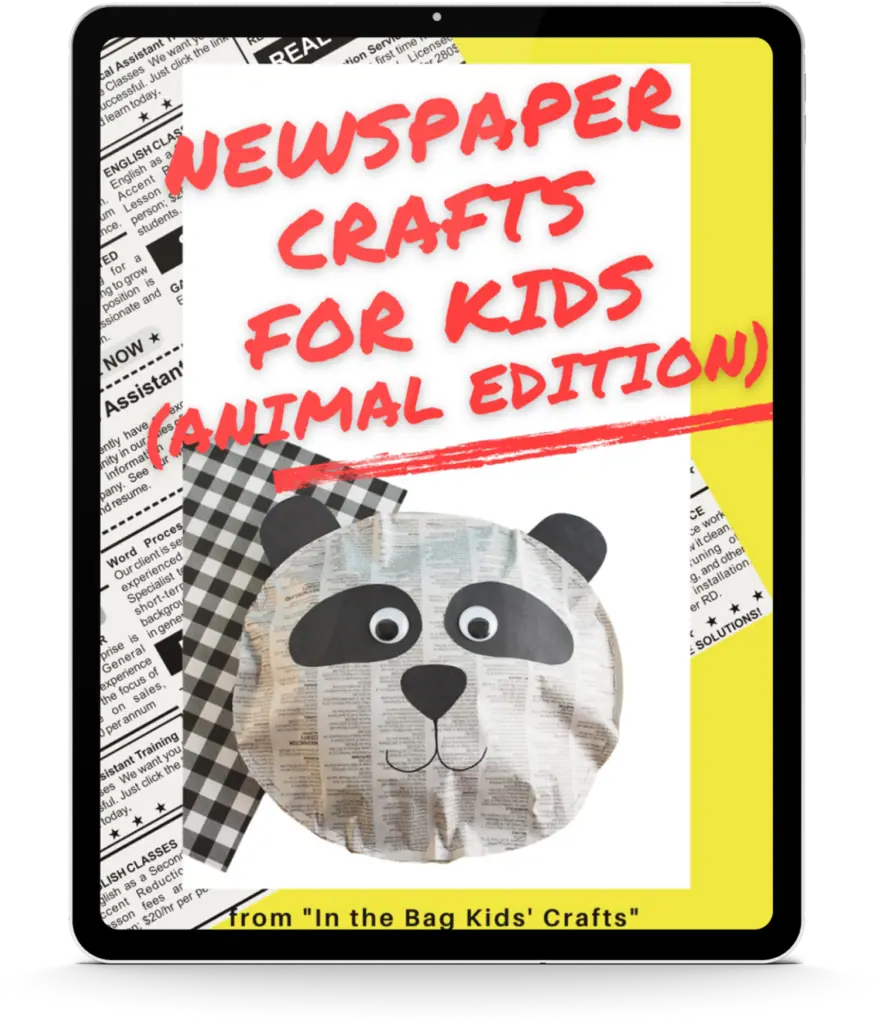 40+ Newspaper Crafts for Kids • In the Bag Kids' Crafts
