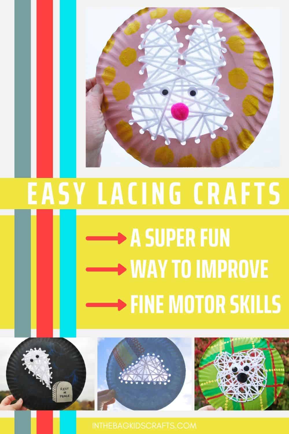 7 Lacing Activities for the Win • In the Bag Kids' Crafts