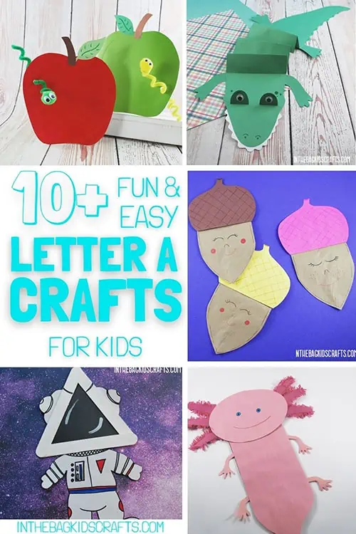 10+ Awesome Letter A Crafts for Kids • In the Bag Kids' Crafts