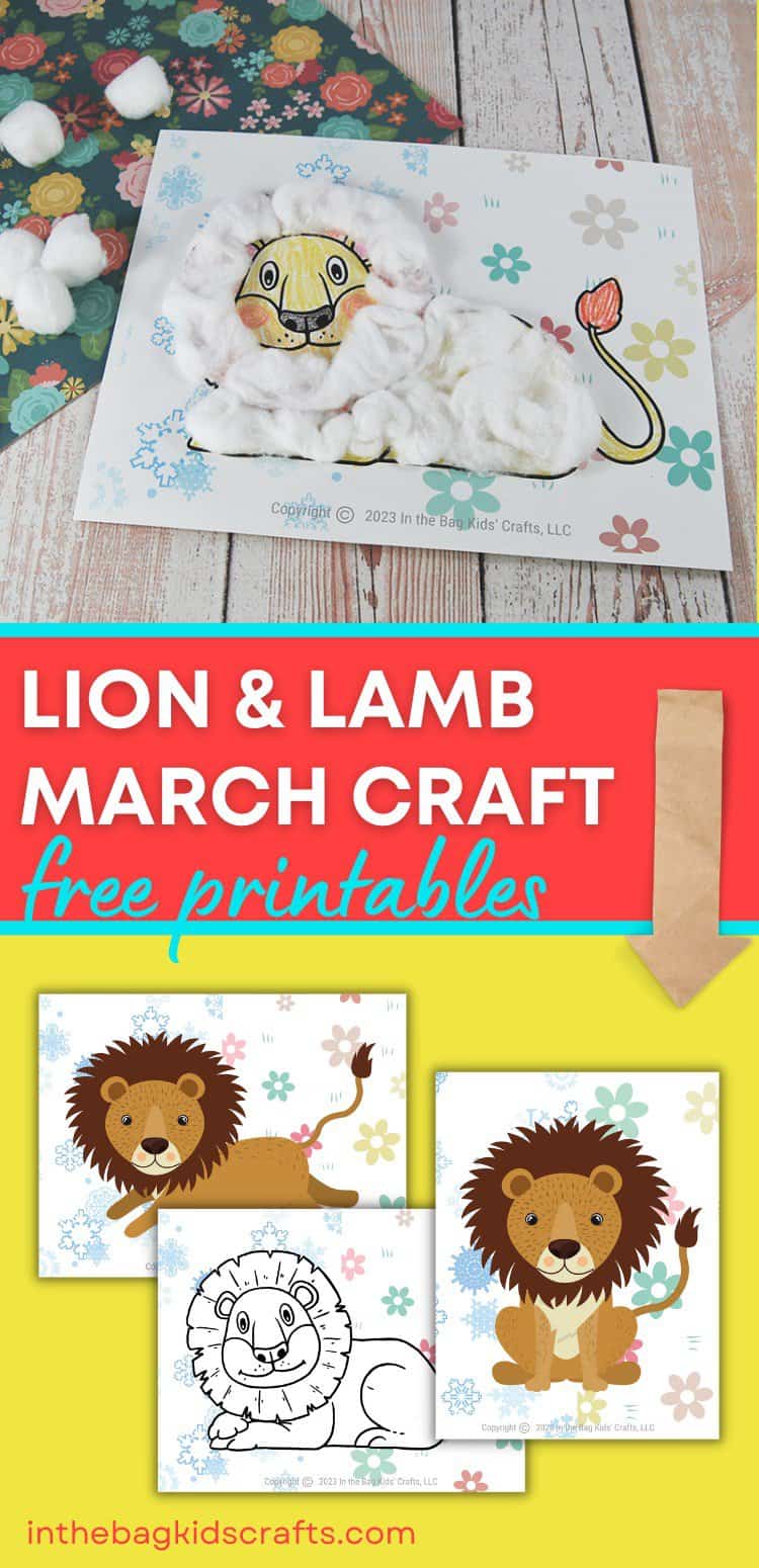 Easy March Craft (Lion to a Lamb) • In the Bag Kids' Crafts