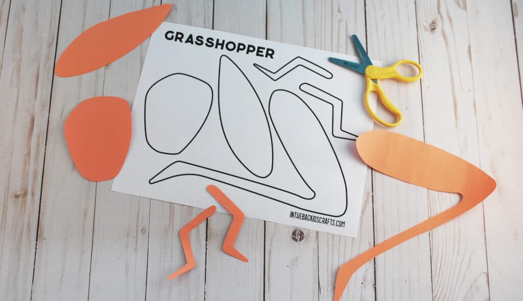Grasshopper Craft (get the Template) • In the Bag Kids' Crafts