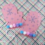 Paper Mitten Craft for Kids • In the Bag Kids' Crafts