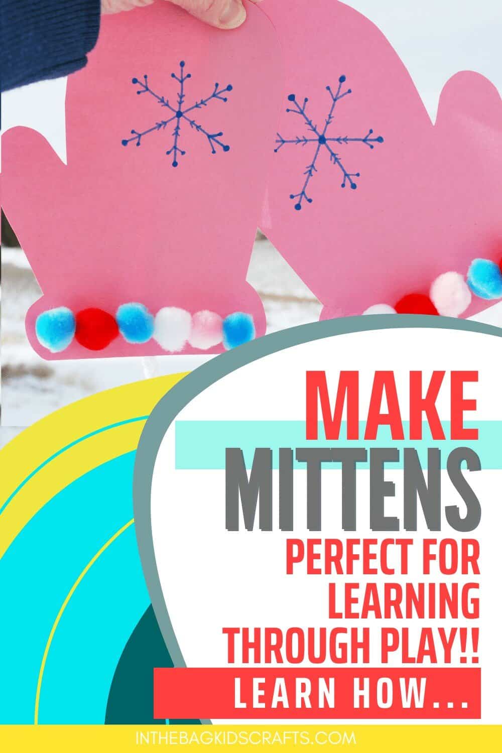 Paper Mitten Craft for Kids • In the Bag Kids' Crafts