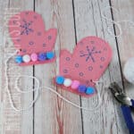 Paper Mitten Craft for Kids • In the Bag Kids' Crafts