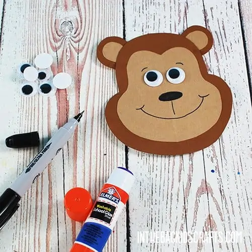 Monkey Craft {with FREE Craft Template} • In the Bag Kids' Crafts