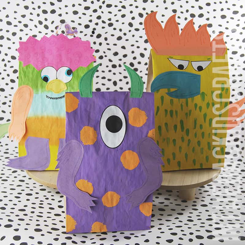 Monster Crafts (get the Mix-n-Match Printables) • In the Bag Kids' Crafts