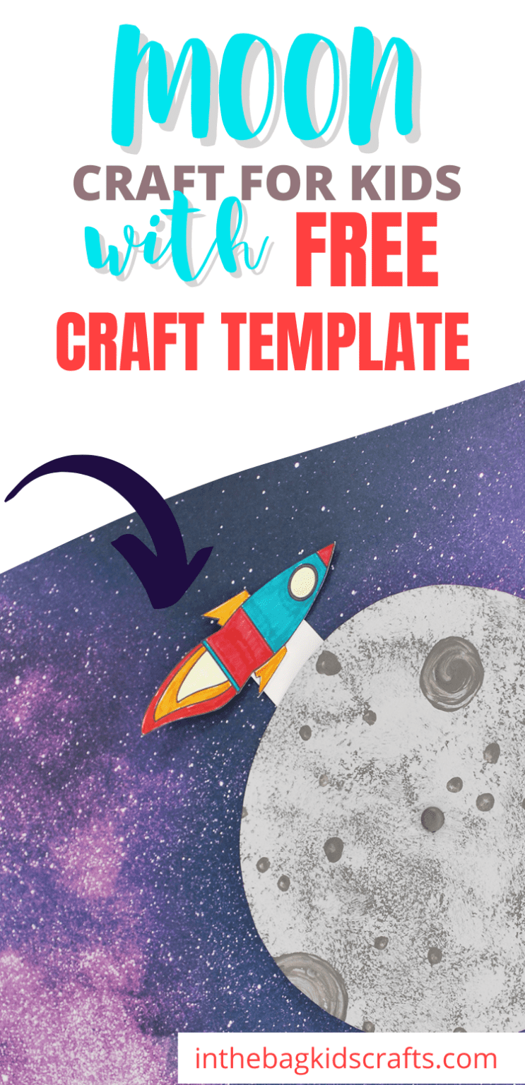Moon Craft {with Flying Rocket Ship} • In the Bag Kids' Crafts