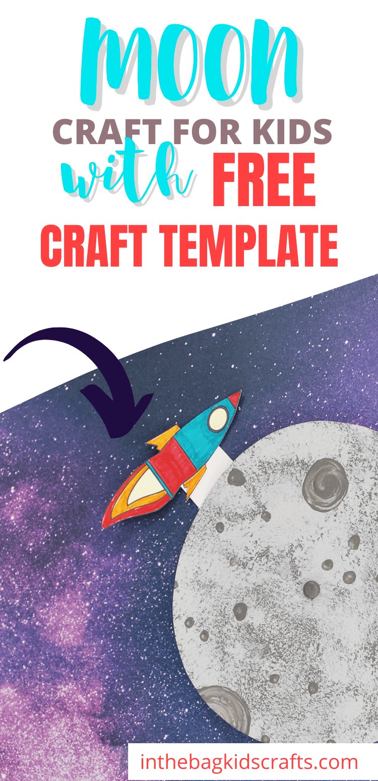 Moon Craft {with Flying Rocket Ship} • In the Bag Kids' Crafts
